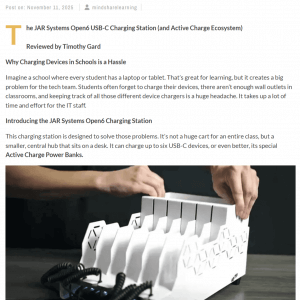 The JAR Systems Open6 USB-C Charging Station (and Active Charge ...